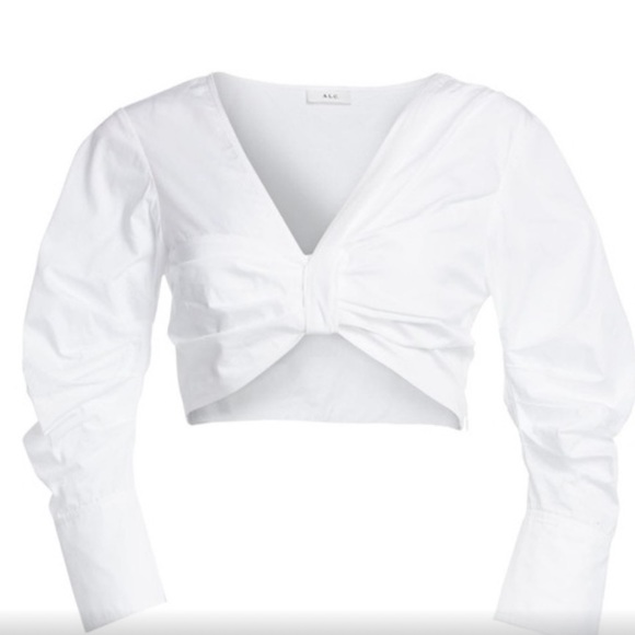 A.L.C. | Tops | Alc Elise Cotton Poplin Crop Top Nwot 2 | Poshmark
